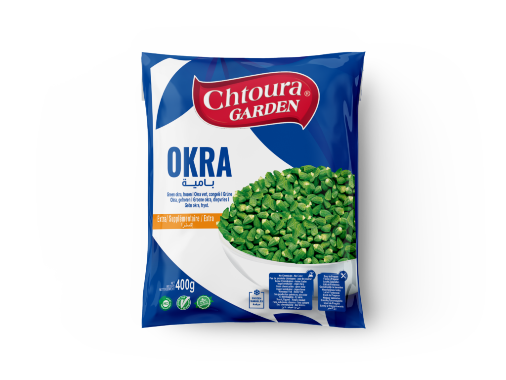 Chtoura Garden, Frozen Okra Extra, Egypt 20x400g - Tema Fine Foods